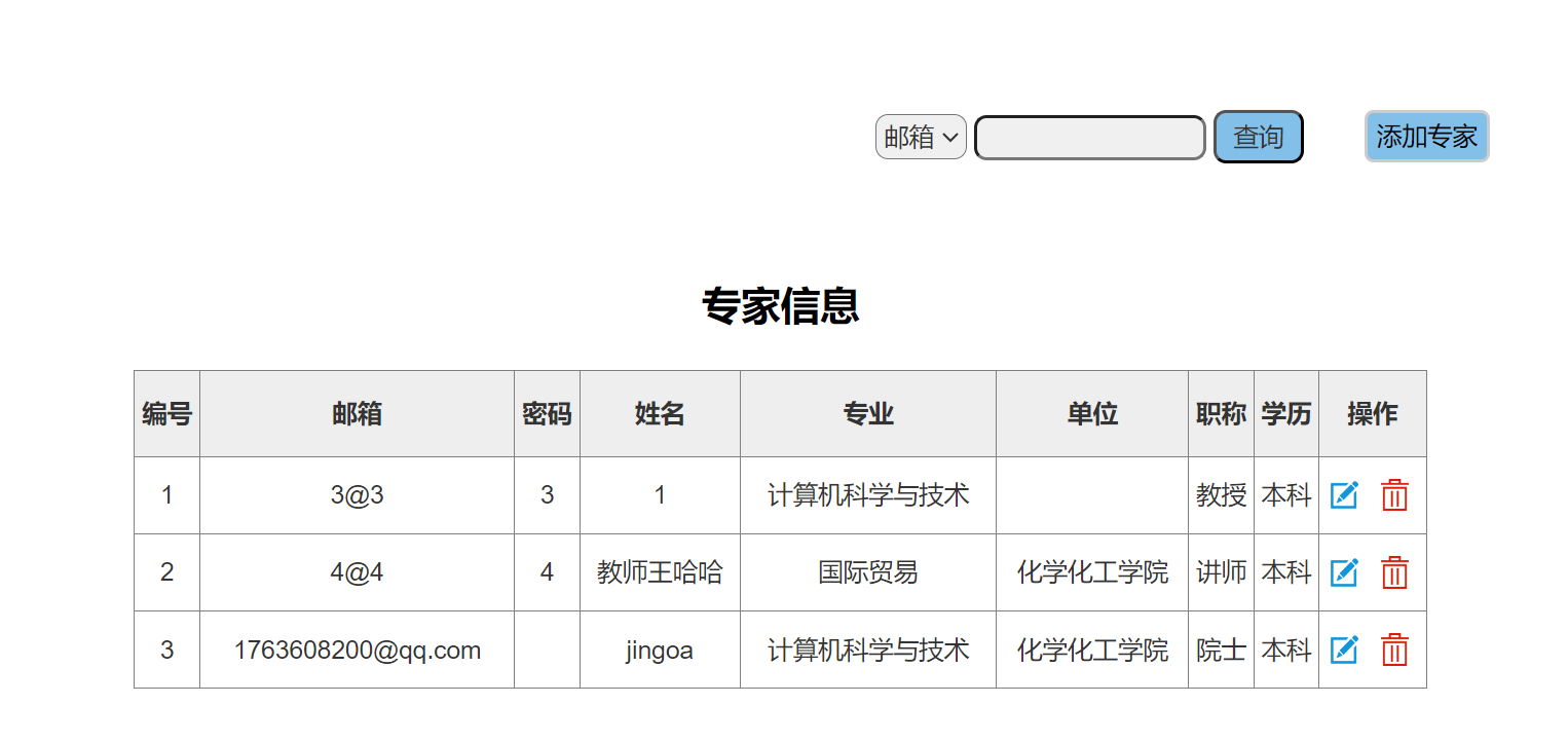 基于springboot的职称评审系统3 基于springboot的职称评审系统 管理员:参评人(教师)管理、专家管理、专业管理、职称管理