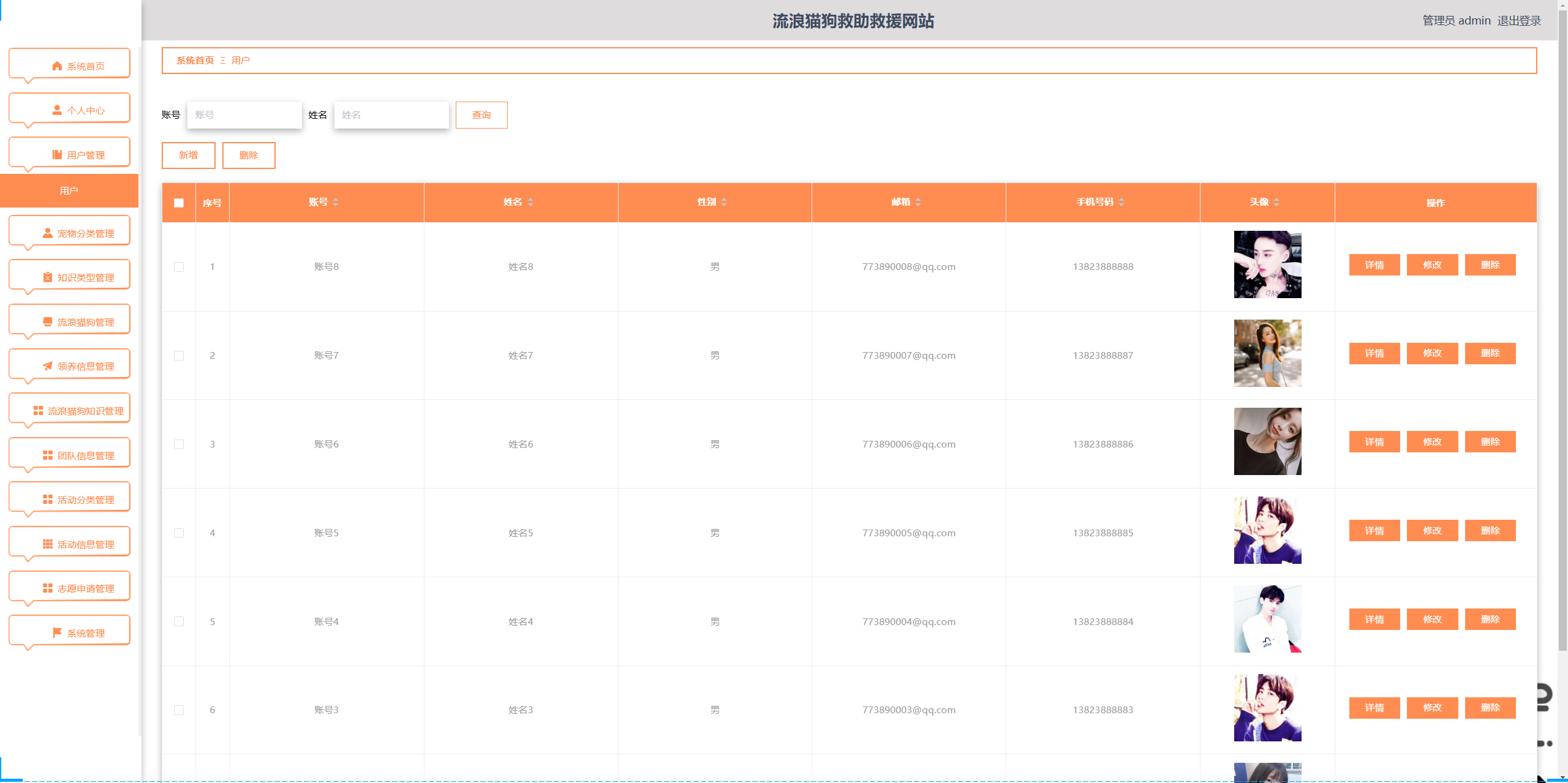 GitHub - wang-buer/chognwu1: 基于springboot的流浪猫狗救助管理系统拥有两种角色 管理员:用户管理、宠物管理、分类管理、活动管理、宠物知识管理等 用户：登录 ...